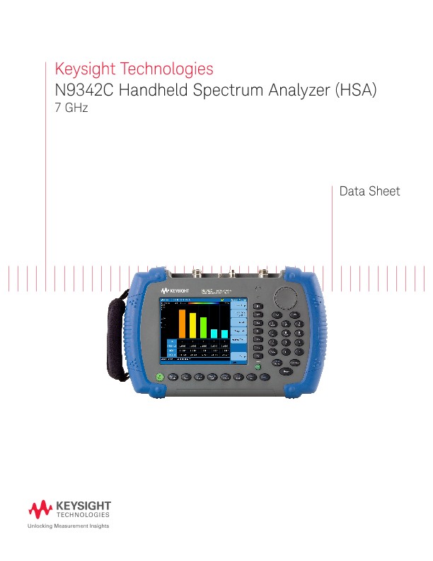 N9342C Handheld Spectrum Analyzer (HSA) PDF Asset Page | Keysight